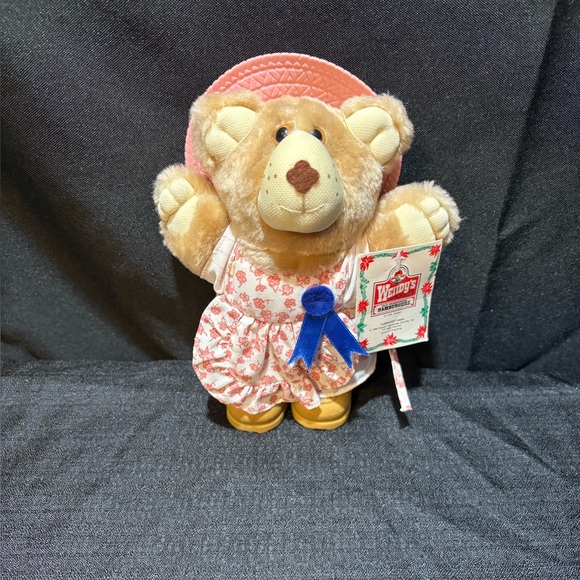 Toys | Vintage 1986 Wendys Furskins Bears Hattie Furskin Bear 65 | Poshmark